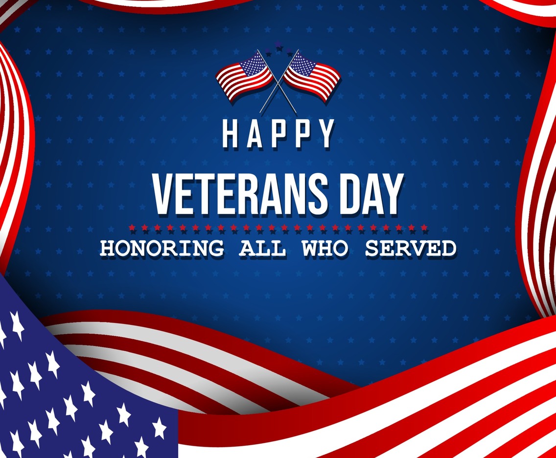 Happy Veterans Day Background Vector Art & Graphics | freevector.com