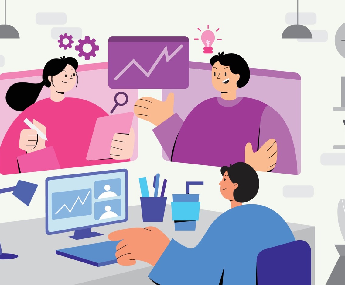 Professional Teamwork Collaboration Meeting Vector Art & Graphics ...