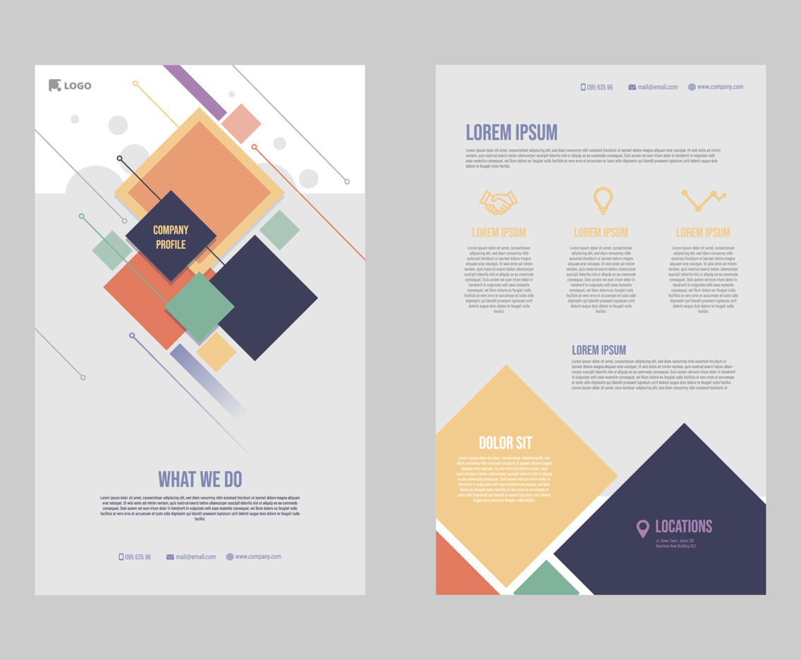 Simple Concept Of Company Profile Vector Art & Graphics | freevector.com