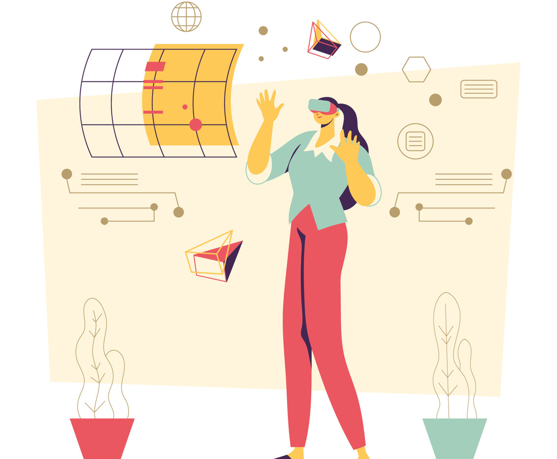 Women Use Vr Concept Vector Art & Graphics | freevector.com