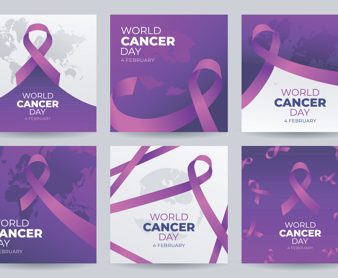 World Cancer Day Card Collection Vector Art & Graphics | freevector.com