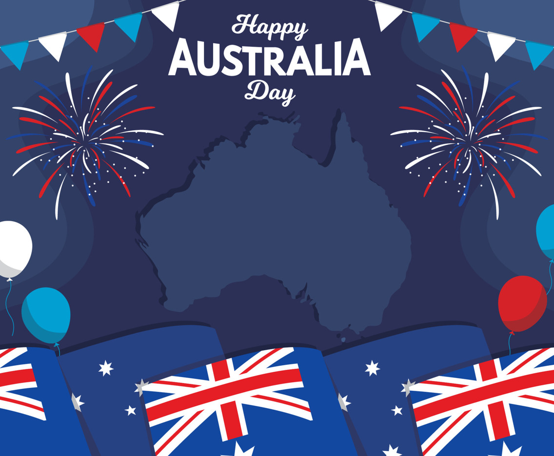 Happy Australia Day Background Vector Art & Graphics | freevector.com