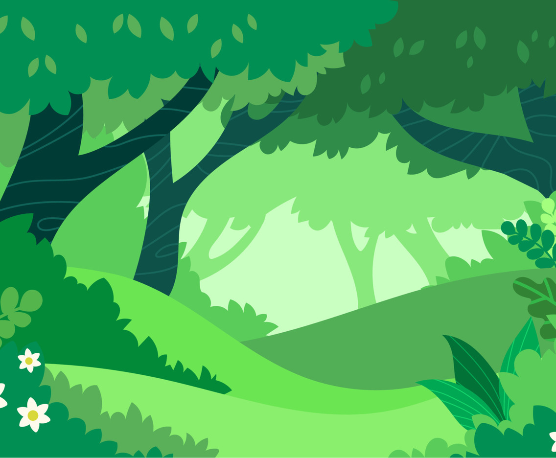 Tropical Natural Wildlife Forest Template Vector Art & Graphics ...