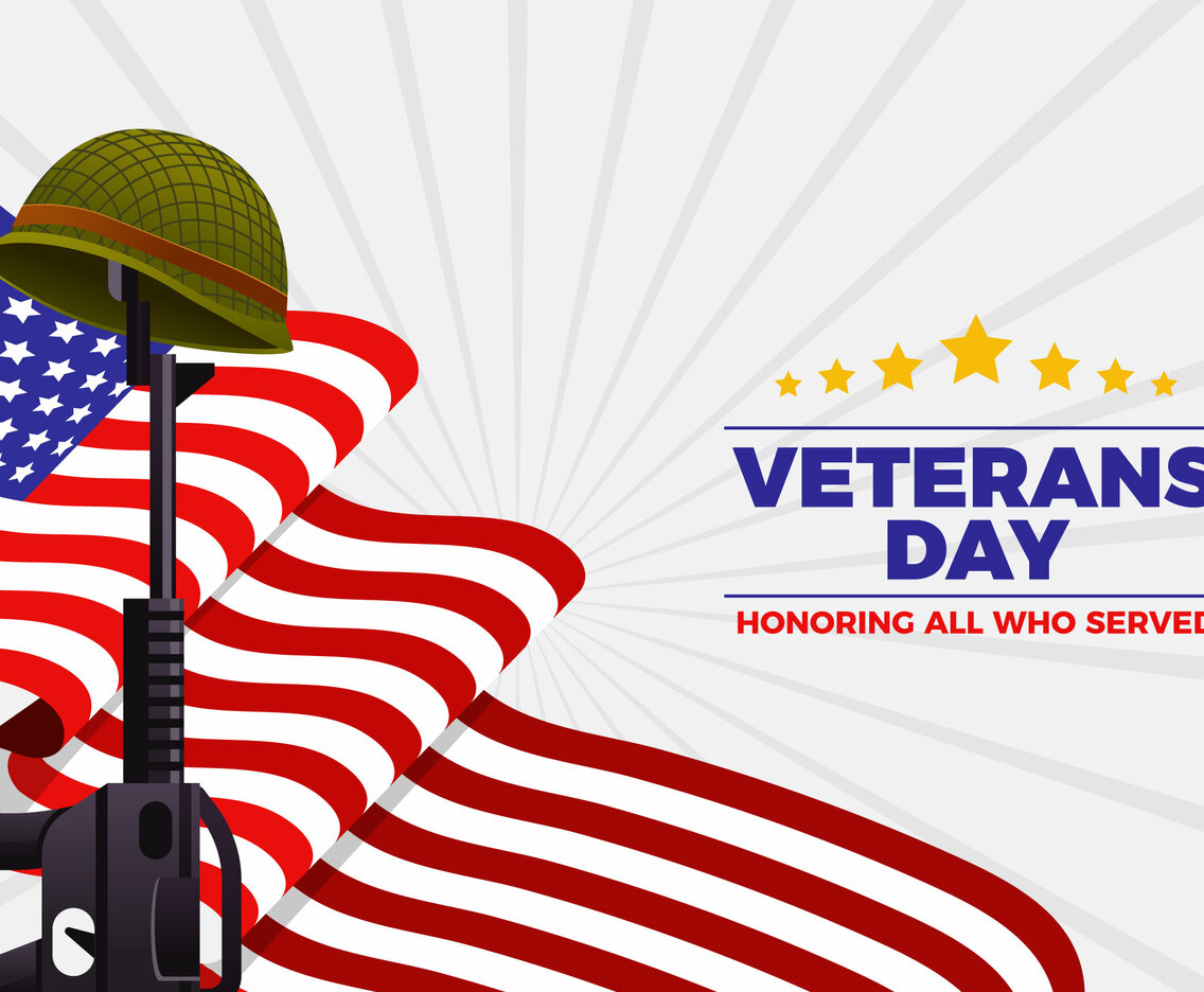 Veterans Day Background Concept Vector Art & Graphics | freevector.com