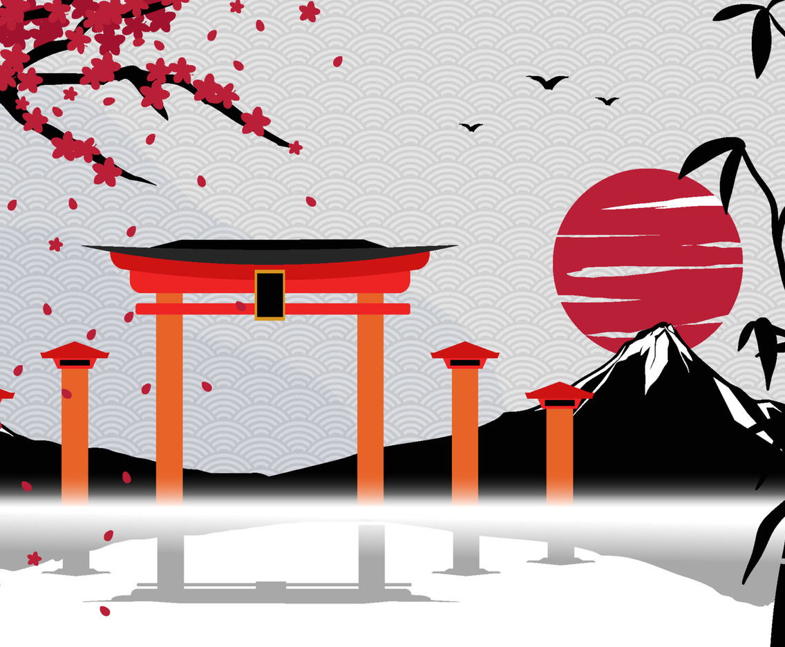Japanese Element Background Vector Art & Graphics | freevector.com