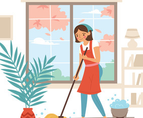 Cleaning Room Vector Art & Graphics | freevector.com
