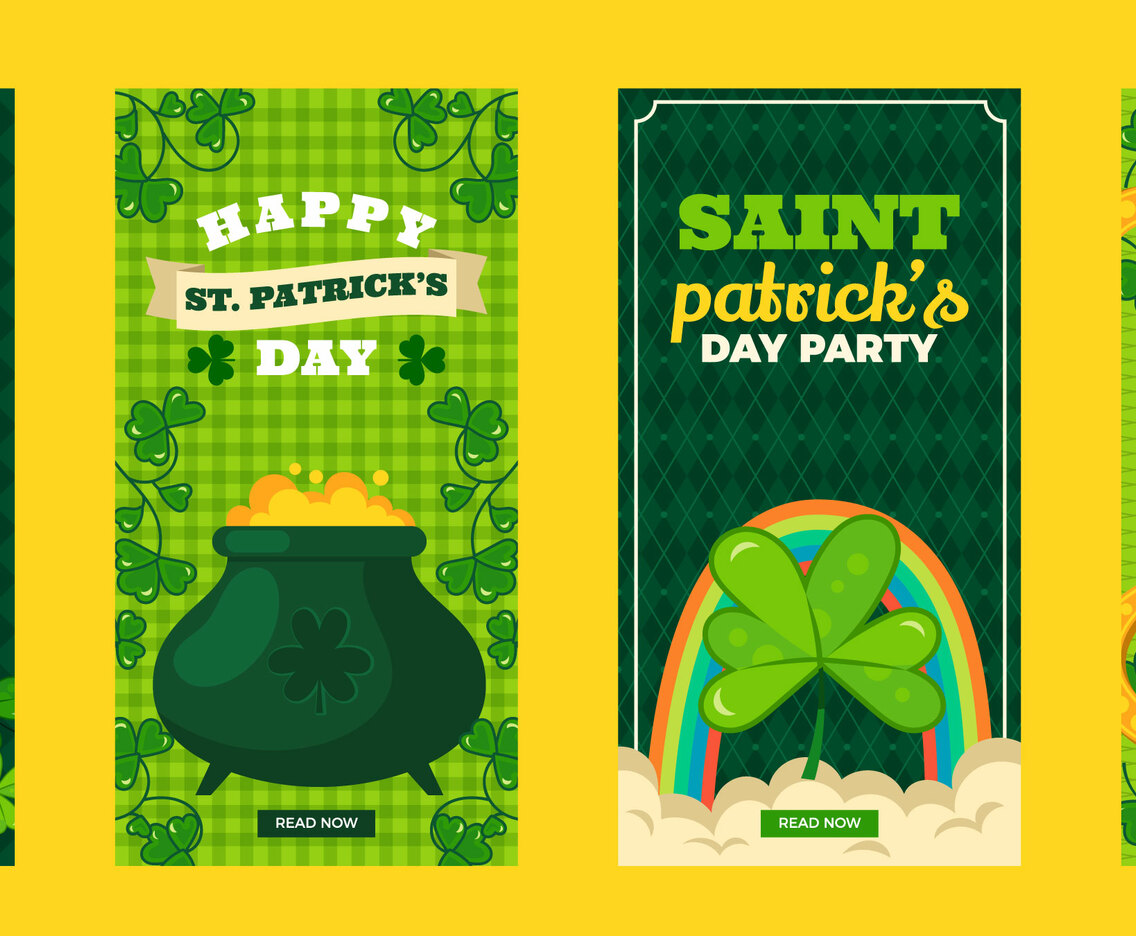 Social Media Story Post For Saint Patrick's Day Vector Art & Graphics ...