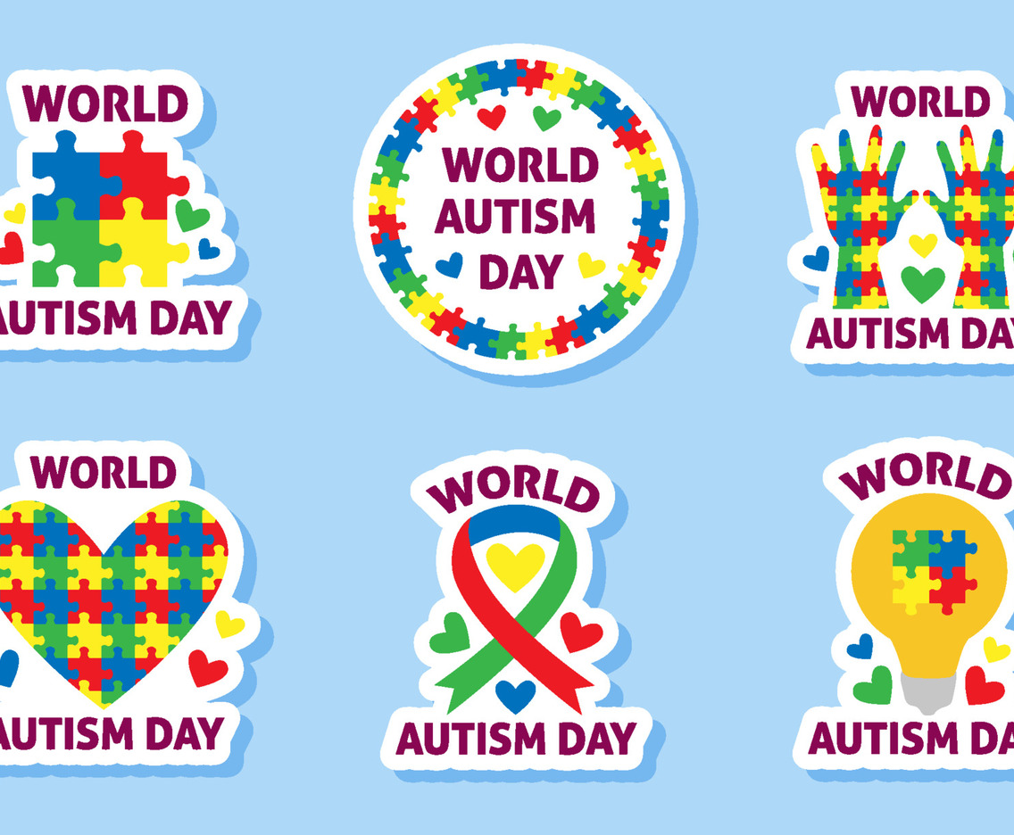 Awareness World Autism Day Sticker Vector Art & Graphics | freevector.com