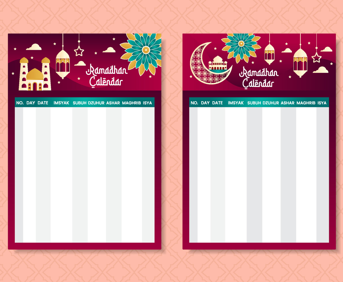 Ramadan Calendar Concept Vector Art & Graphics | freevector.com