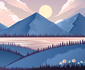 Landscape Background Vector Art & Graphics | freevector.com