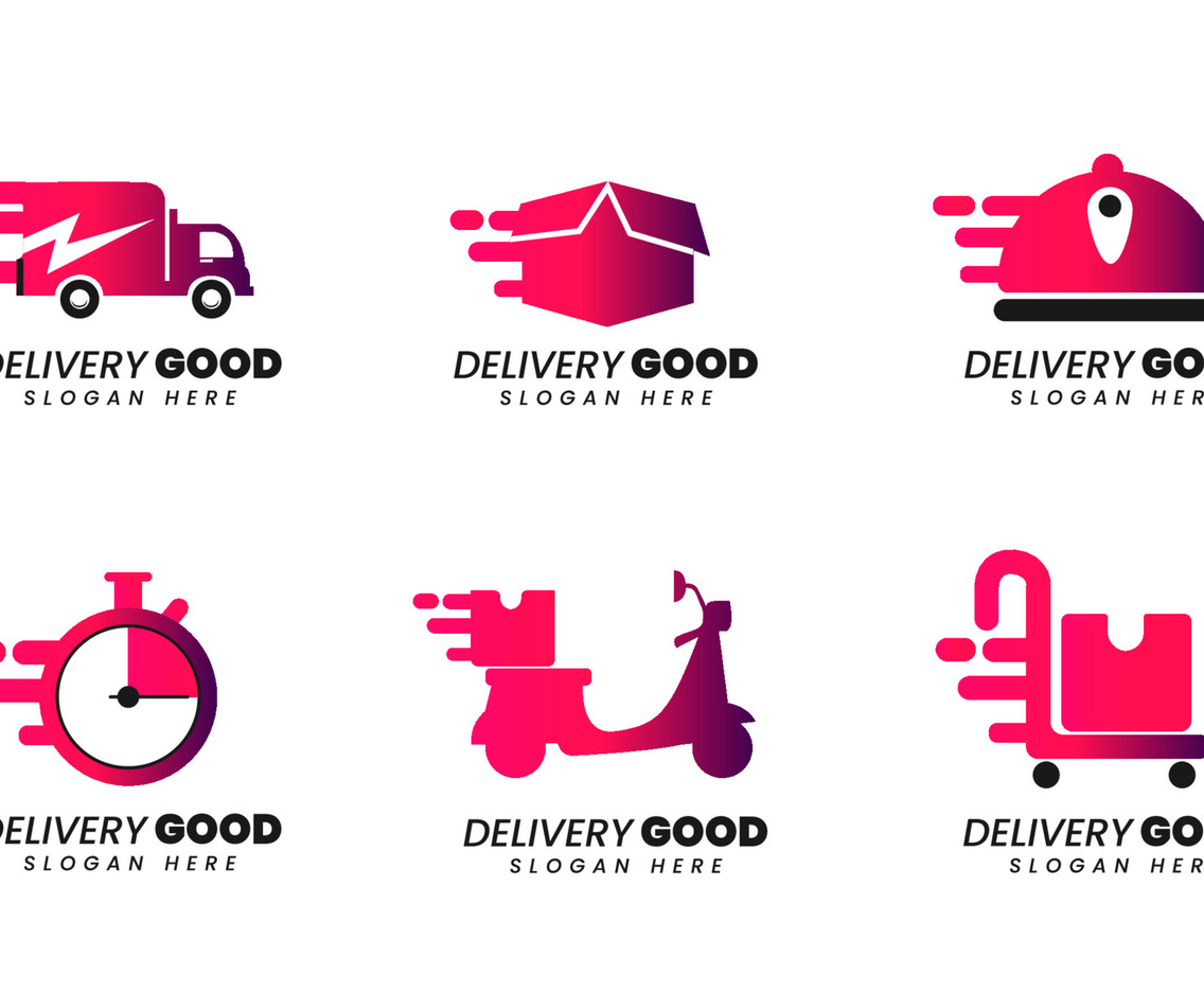 Delivery Goods Logo Set Collection Vector Art & Graphics | freevector.com