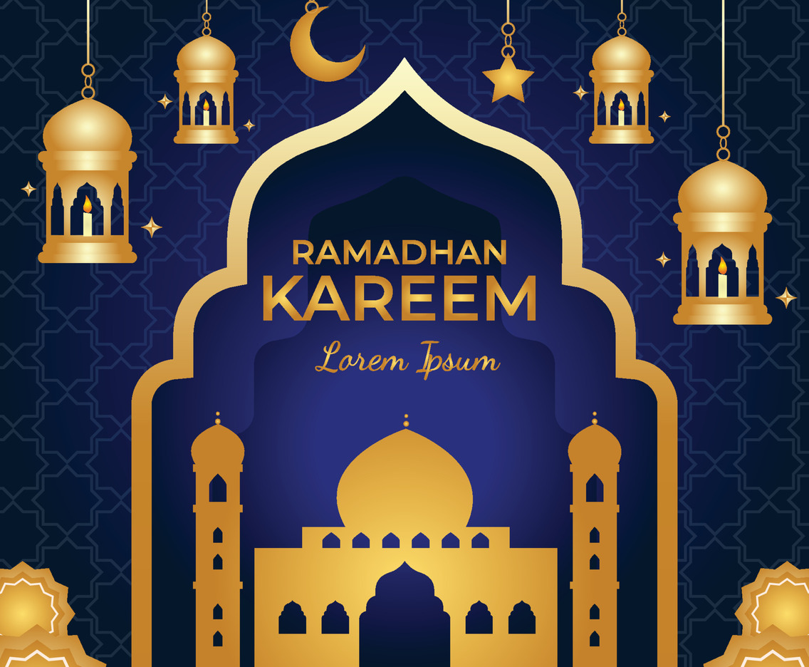 Gradient Common Elements For Ramadhan Kareem Vector Art & Graphics ...