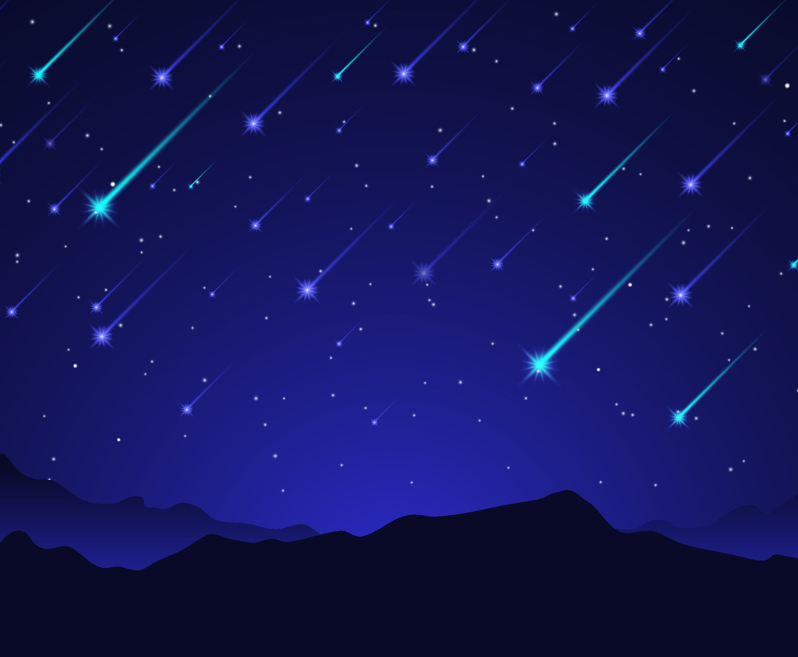Meteor Shower Background Vector Art & Graphics | freevector.com