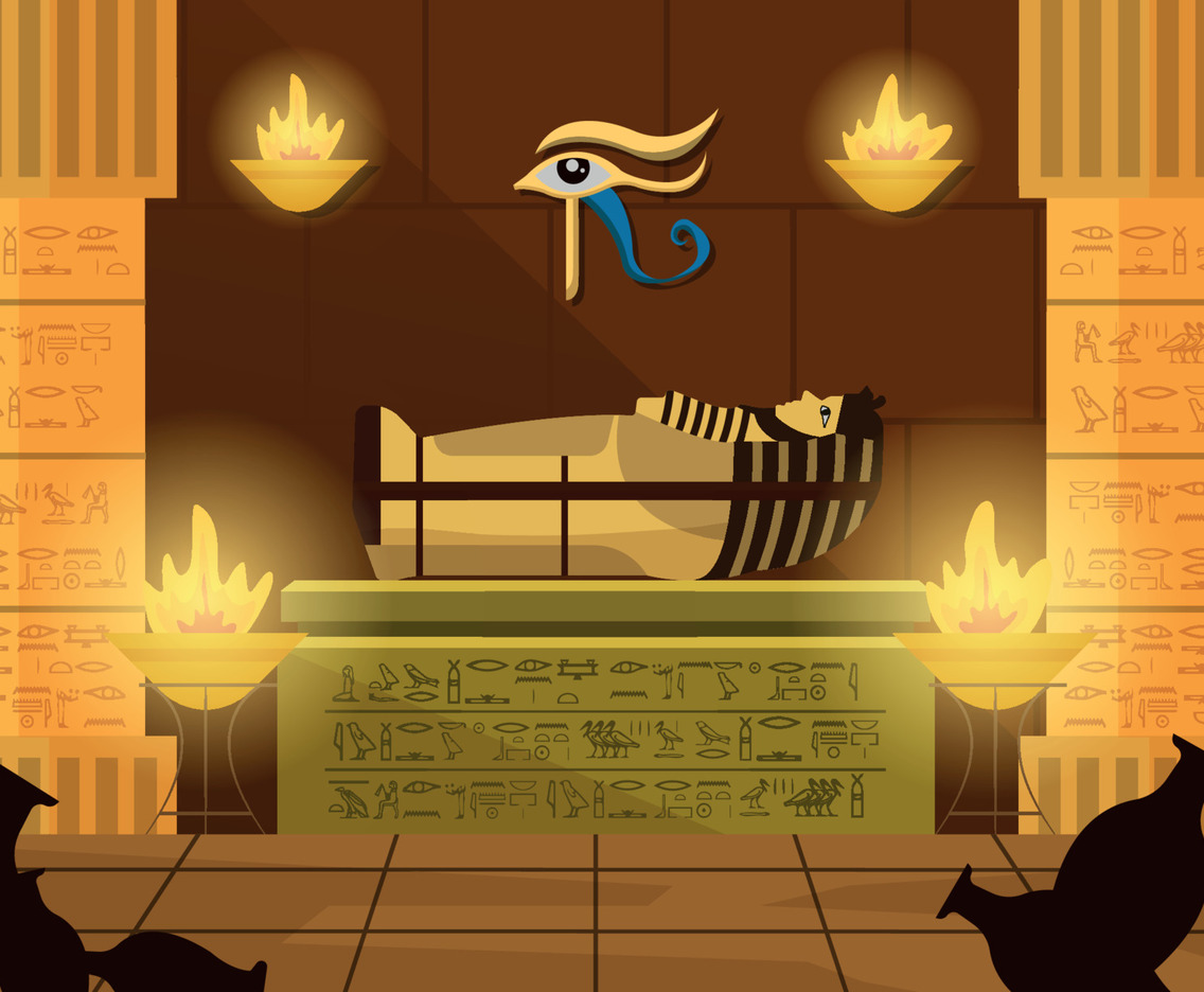 Egyptian Mummy Background Vector Art & Graphics | freevector.com