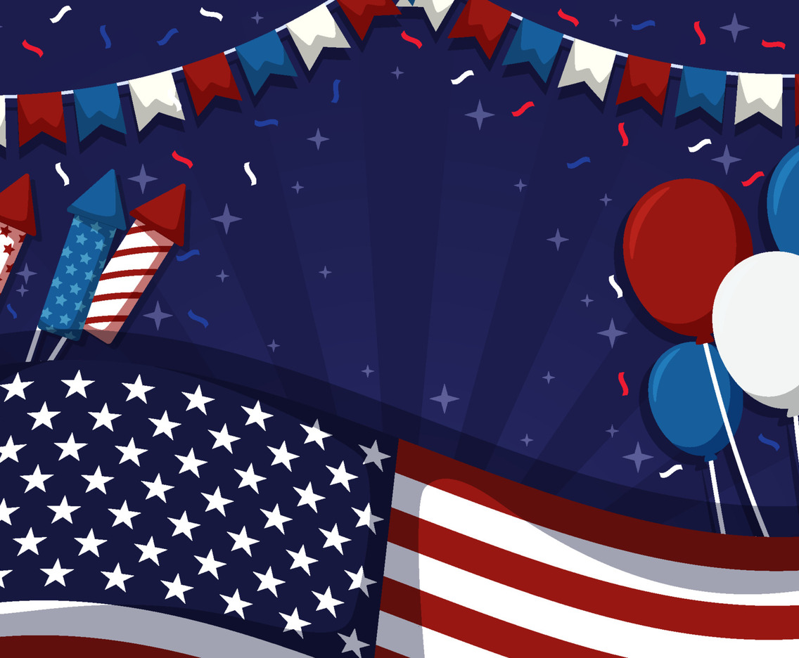 4 Th Of July Patriotism Background Vector Art & Graphics | freevector.com
