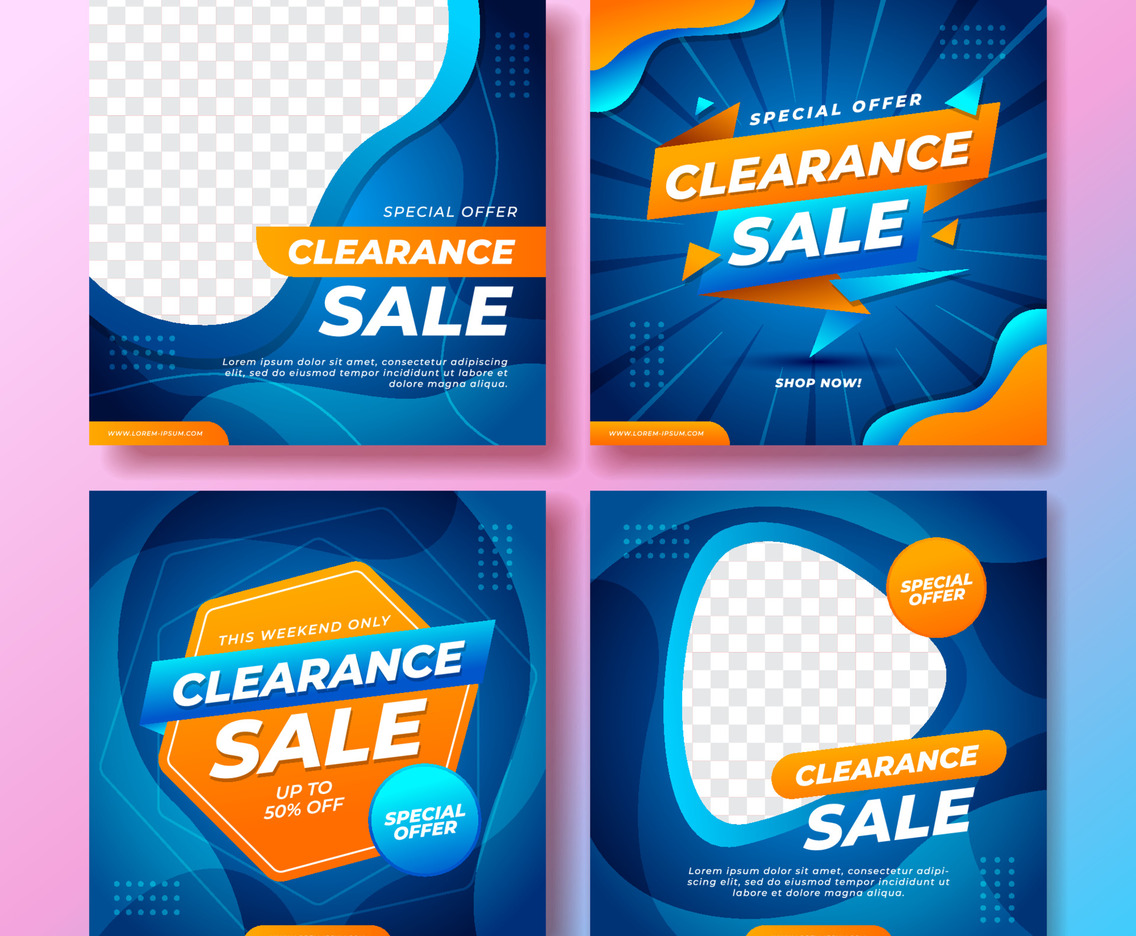 Clearance Sale Social Media Post Vector Art & Graphics | freevector.com