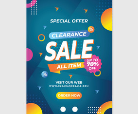 Clearance Sale Poster Template Vector Art & Graphics | freevector.com