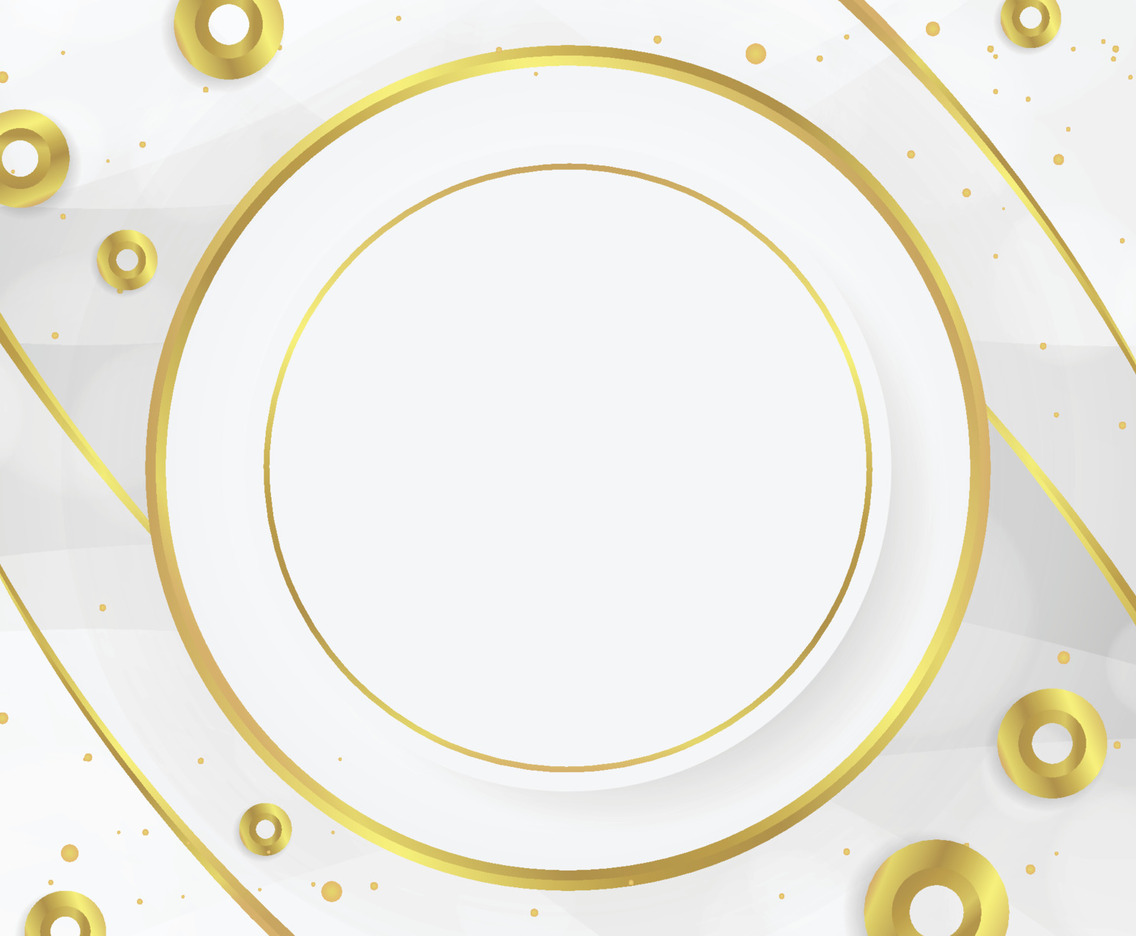 Abstract Circle Golden And White Background Vector Art & Graphics ...