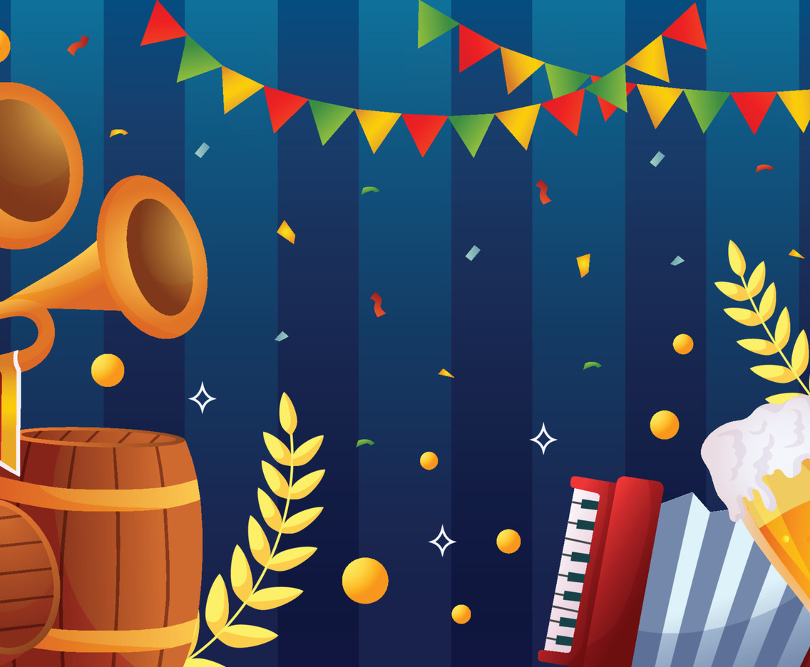 October Fest Festivity Background Vector Art & Graphics | freevector.com