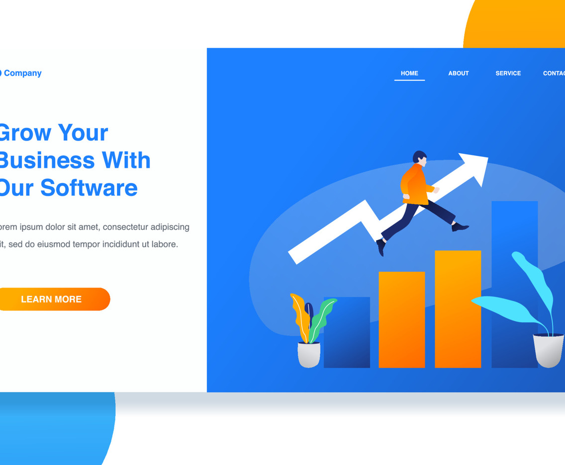 Man Walking On Bar Chart Vector Art & Graphics | freevector.com