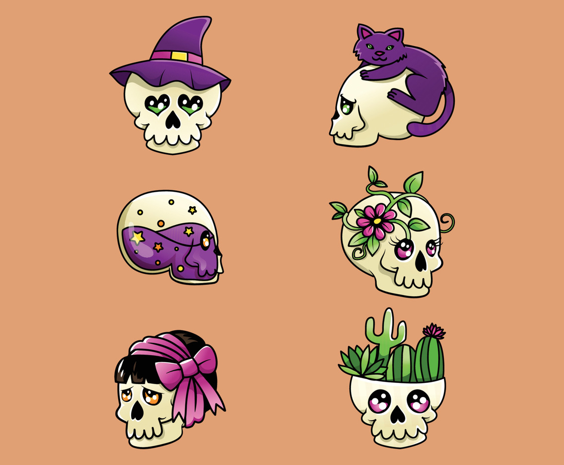 Cute Skull Clip Art