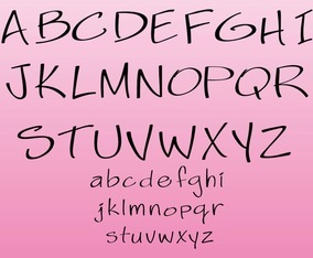 Super Cute Handmade Fonts Vector Art & Graphics | freevector.com