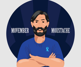 Movember Concept With Mustache Man Vector Art & Graphics | freevector.com