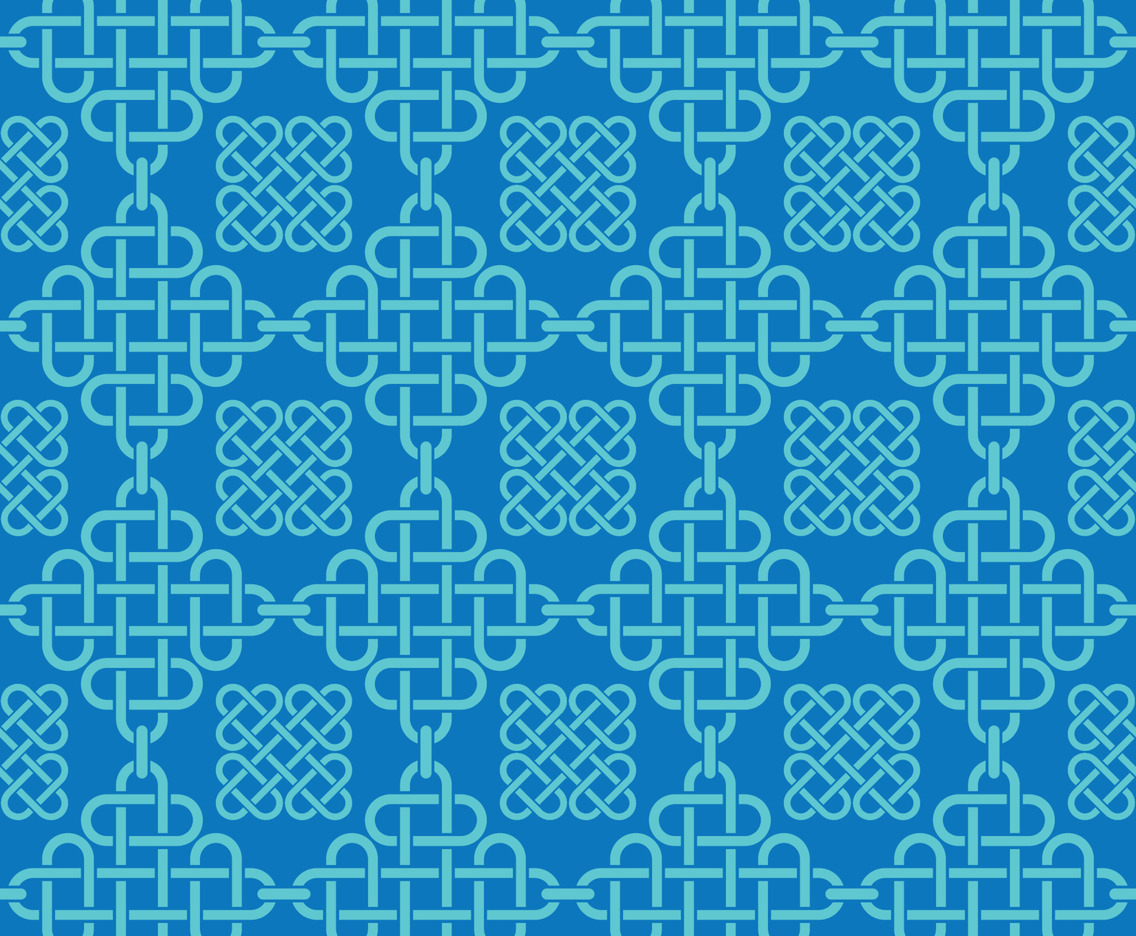 Celtic Knots Pattern With Blue Theme Vector Art & Graphics | freevector.com