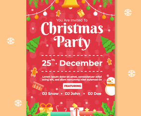 Kids Christmas Party Vector Art & Graphics | freevector.com