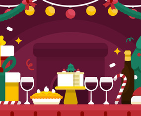 Kids Christmas Party Vector Art & Graphics | freevector.com