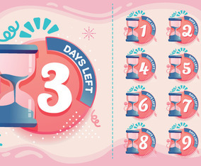 Social Media Countdown Template Vector Art & Graphics | freevector.com
