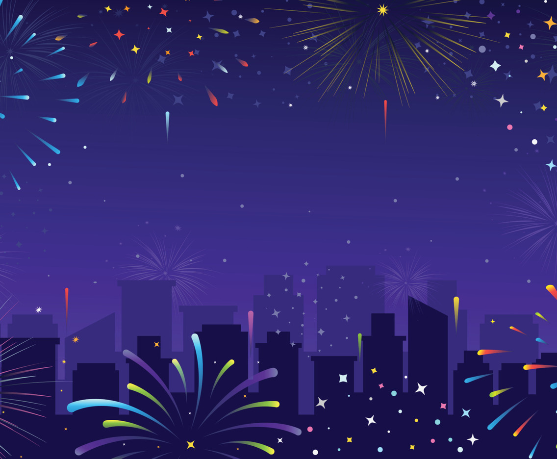 New Year Firework Celebration Vector Art & Graphics | freevector.com