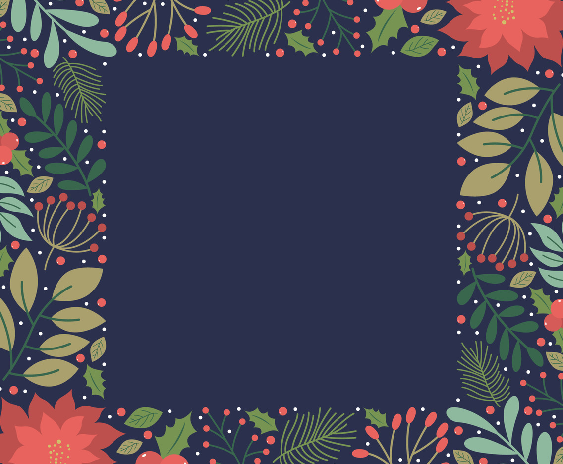 Winter Floral And Nature Border Vector Art & Graphics | freevector.com