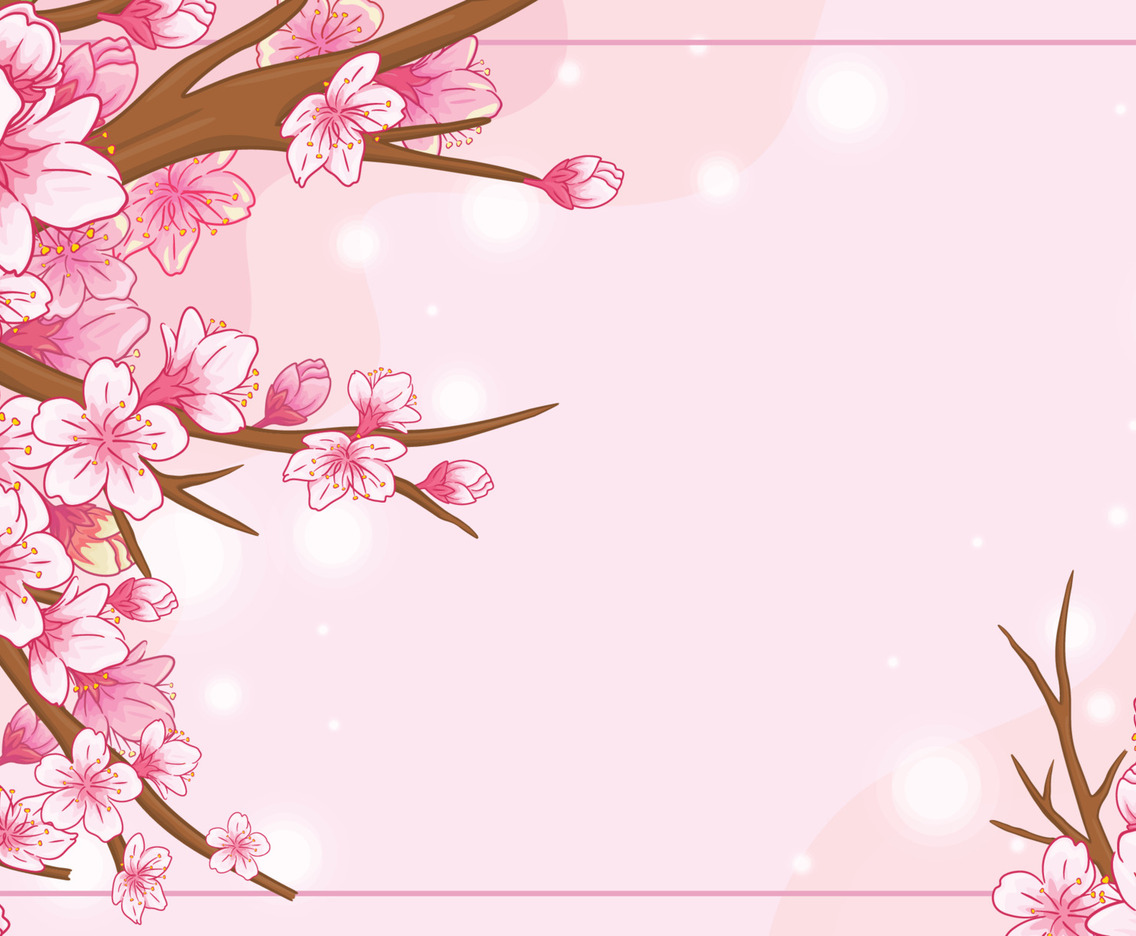 Peach Blossom Background Vector Art & Graphics | freevector.com