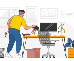 Unsafe Workplace Vector Art & Graphics | freevector.com