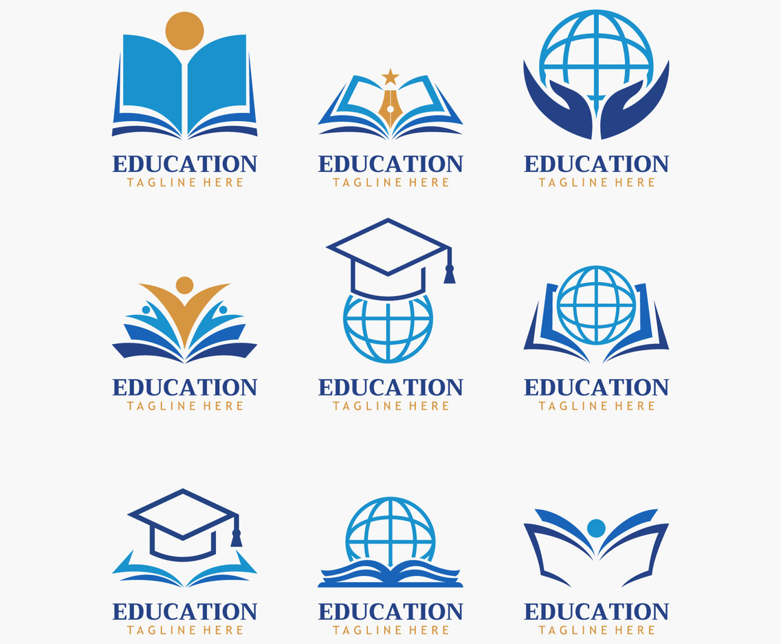 Education Logo Template Collection Vector Art & Graphics | freevector.com