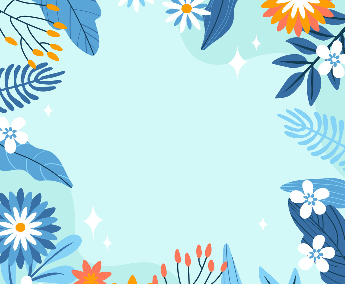 Winter Floral Border Background Vector Art & Graphics | freevector.com