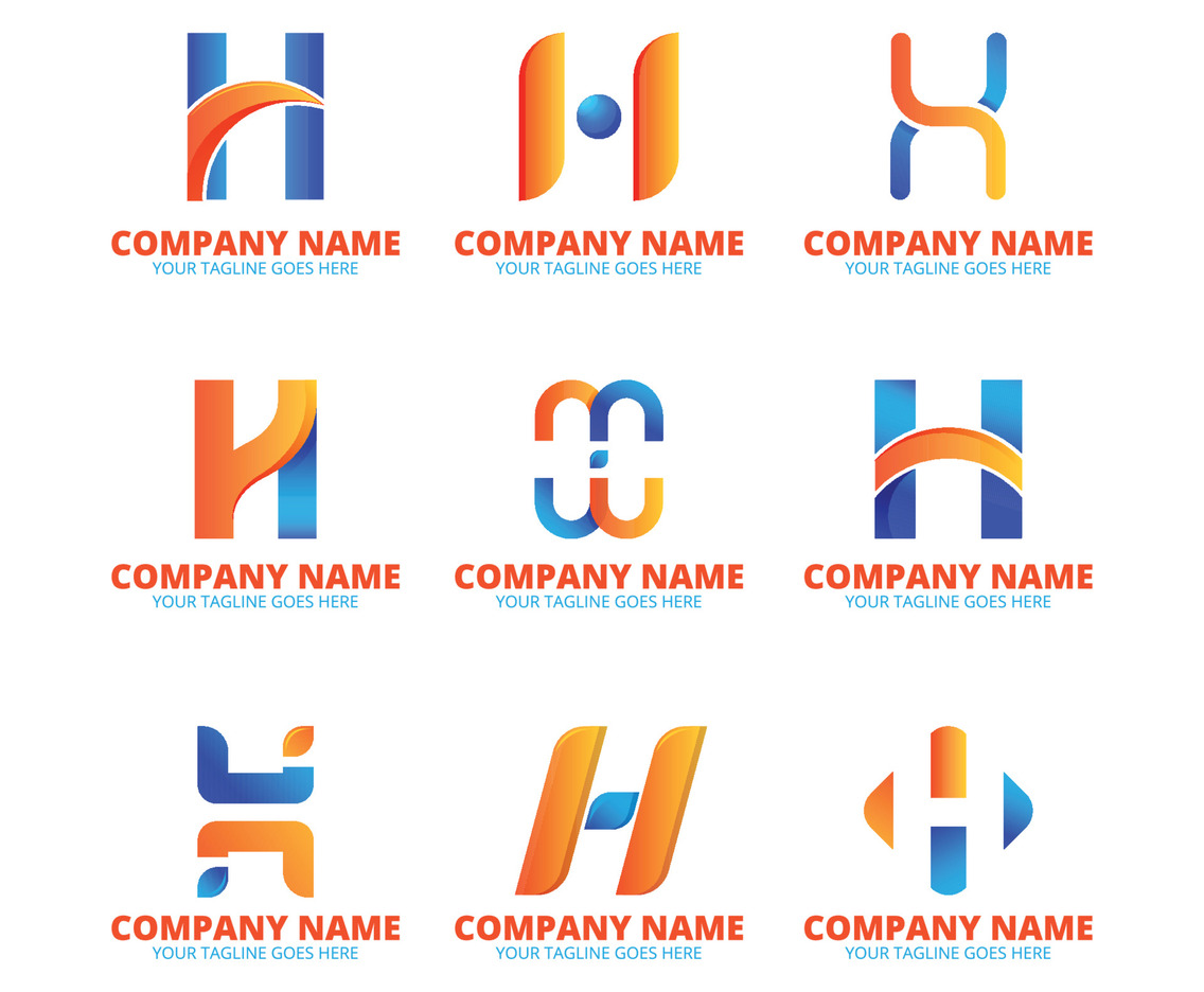 3 D Alphabet Logo With Modern Colors Vector Art & Graphics | freevector.com