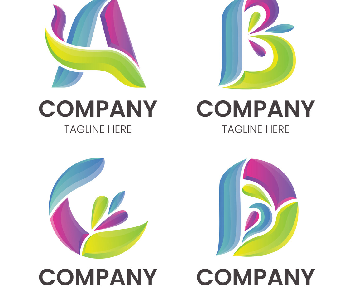 3 D Effect Company Logo Alphabets Vector Art & Graphics | freevector.com