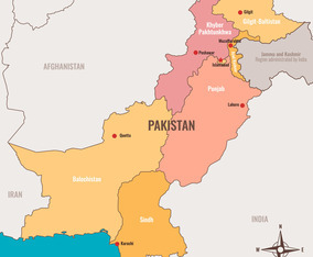 Pakistan Map Vector Art & Graphics | freevector.com