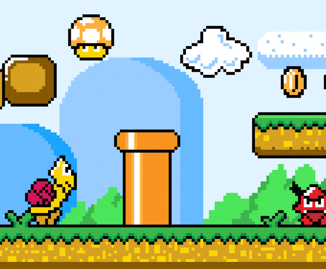 Pixel Art Game Scenery Concept Vector Art & Graphics | freevector.com