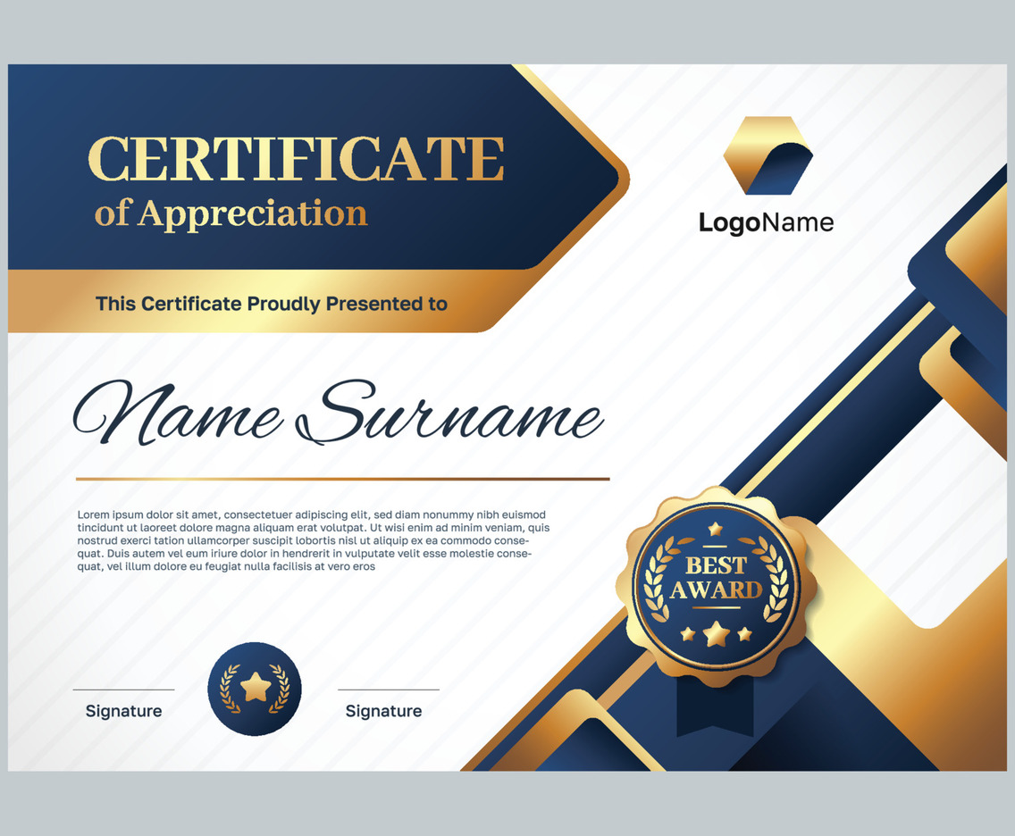 Professional Certificate Company Vector Art & Graphics | freevector.com