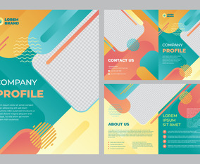 Technology Company Profile Template Vector Art & Graphics | freevector.com