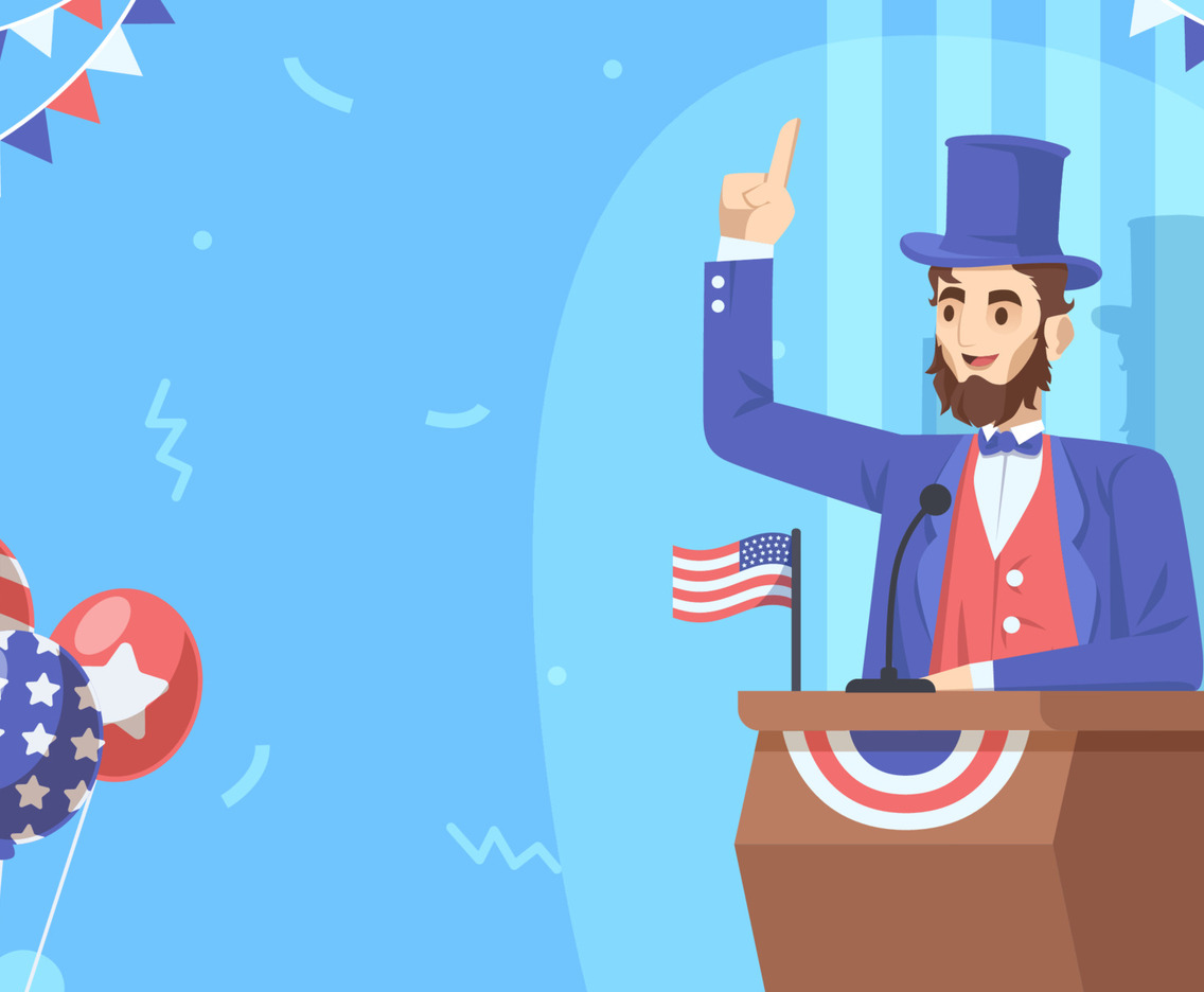 Abraham Lincoln's Day Background Vector Art & Graphics | freevector.com
