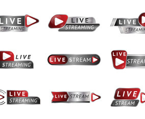 Streaming Live Logo Vector Art & Graphics | freevector.com