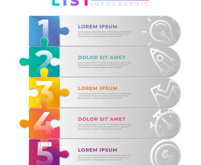 List Infographic Design Template Vector Art & Graphics | freevector.com