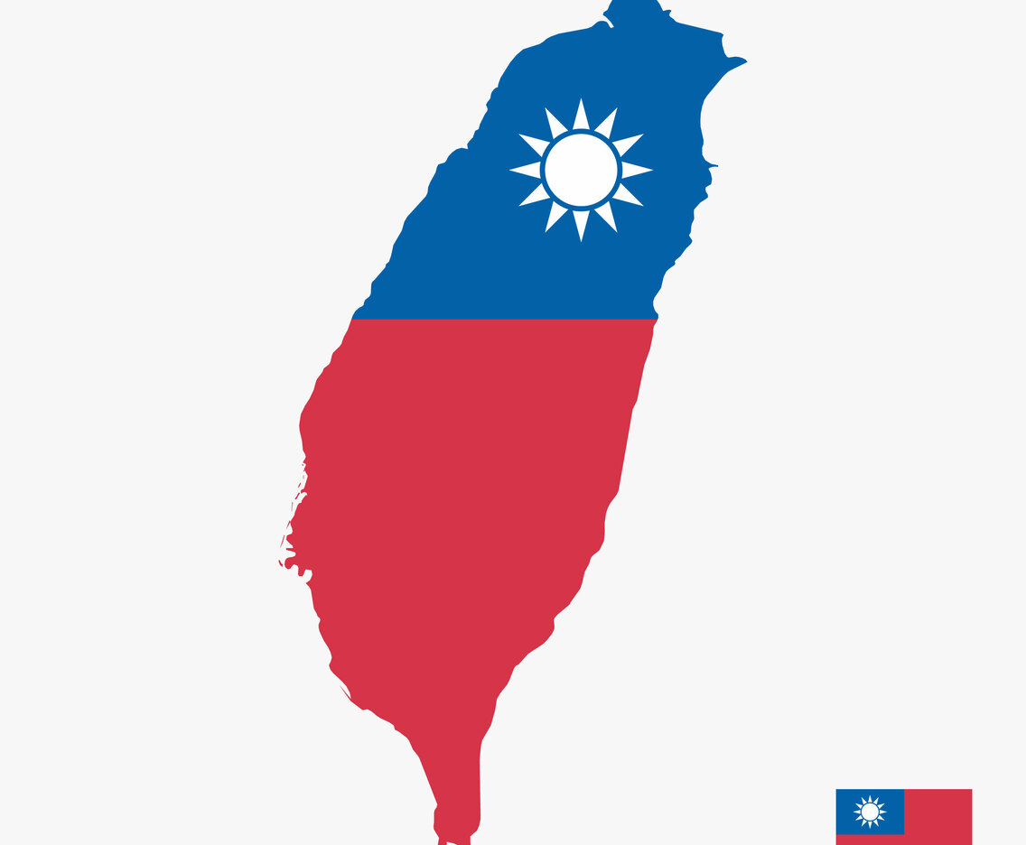 Vector Flag Map Of Taiwan Vector Art & Graphics | freevector.com
