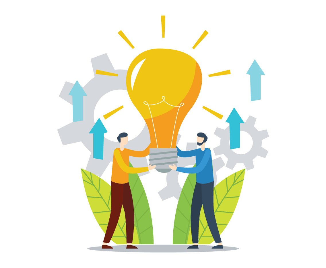 Sharing Idea Vector Art & Graphics | freevector.com