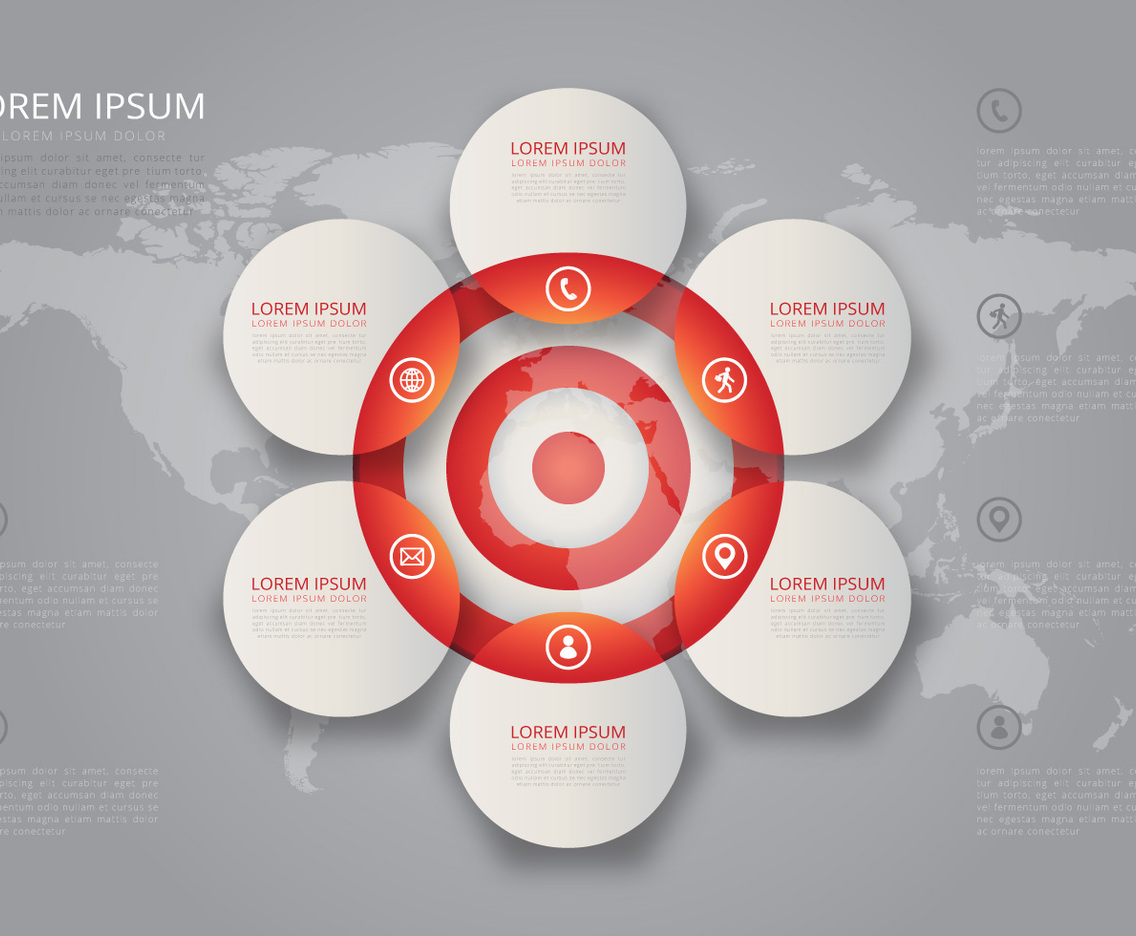 Cooperate Goals Vin Diagram Target Infographic Vector Art & Graphics ...