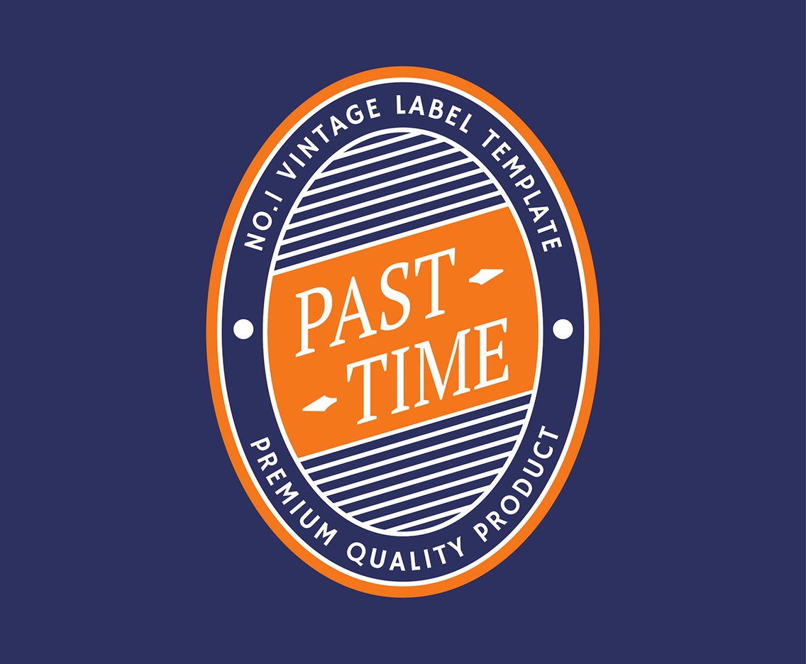 Retro Label Oval Template Vector Art & Graphics | freevector.com